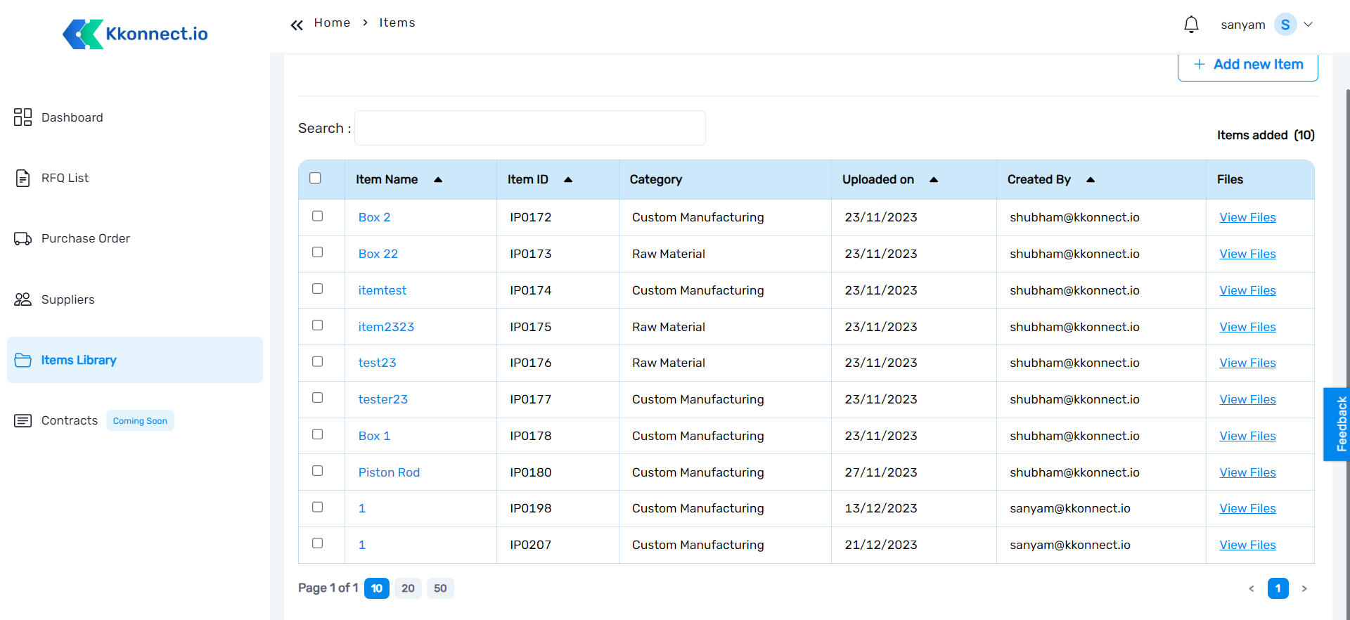 How do I save items in different categories for better organization and ...