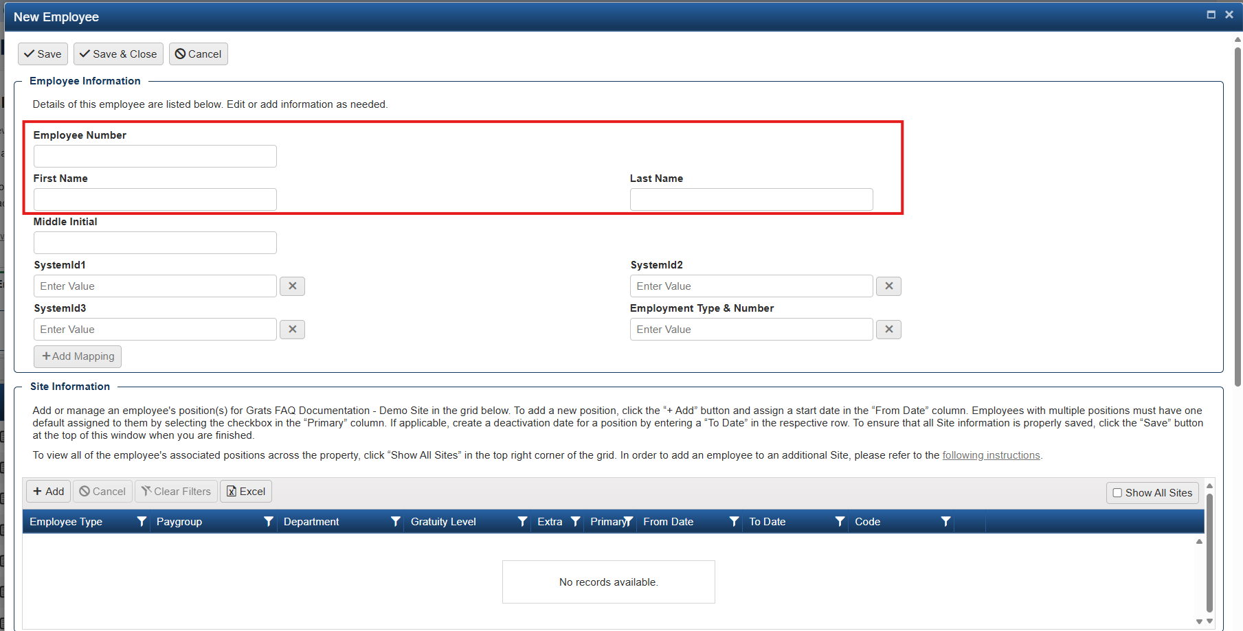 Add New Employees in Tips+Gratuties