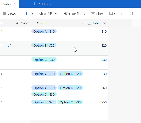 Sum of Multiple Select choices · Kuovonne's Guide to Airtable