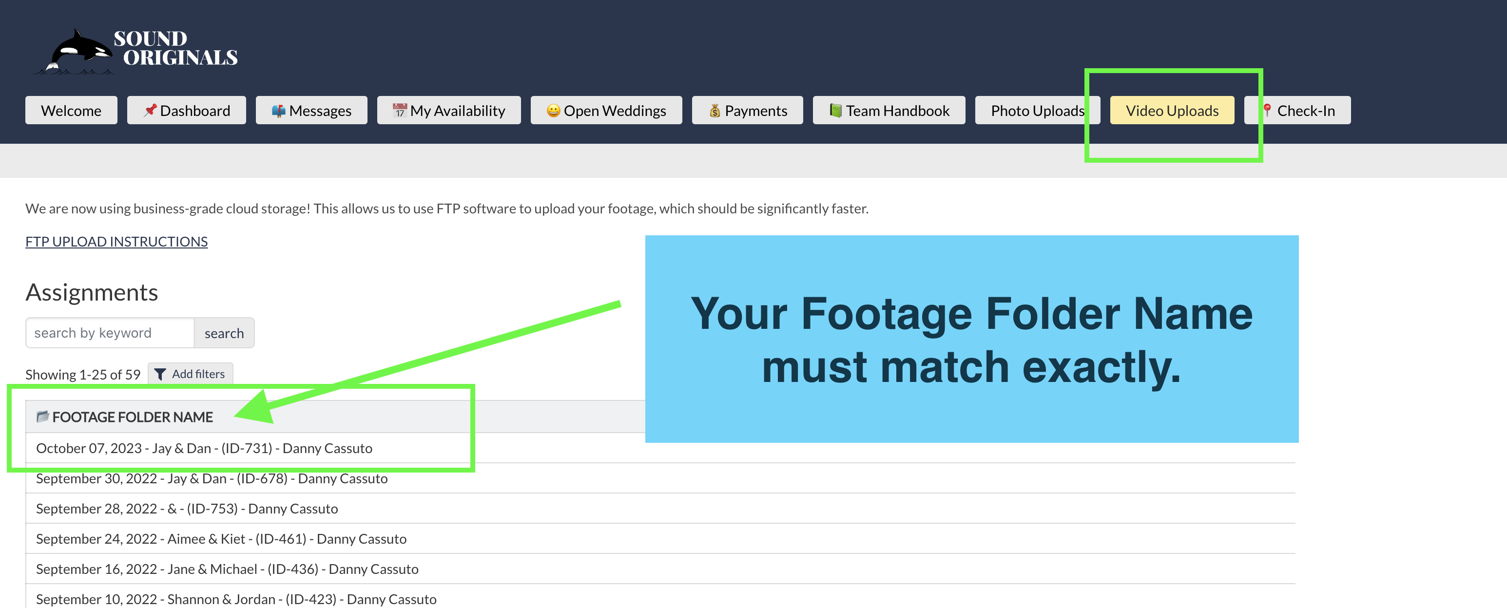 2. Prepare Your Footage Folder