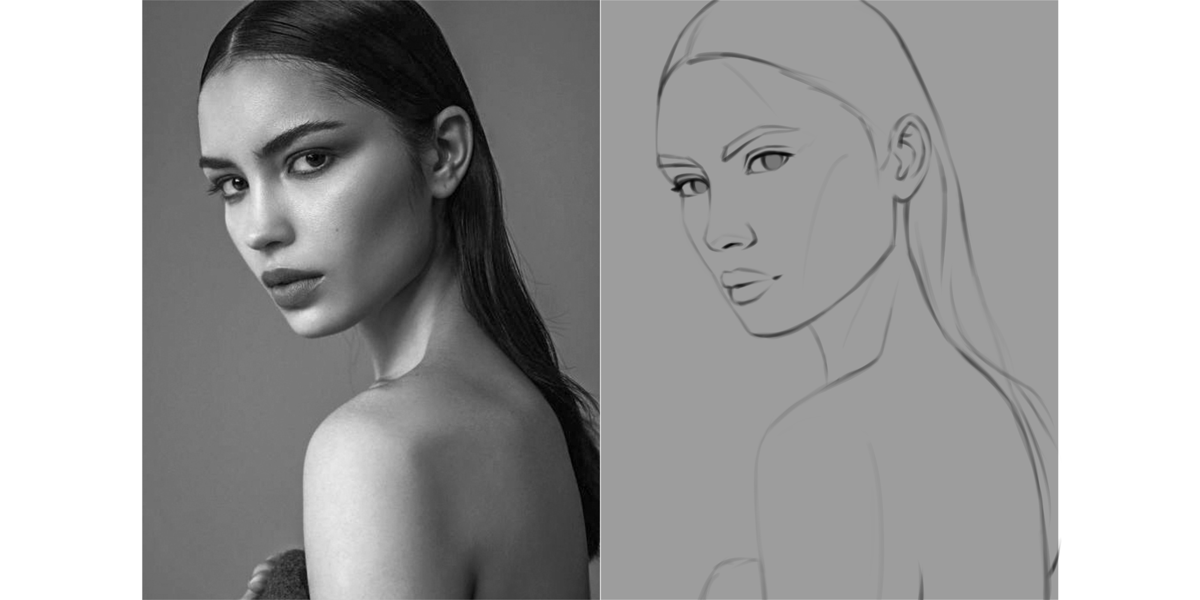 Kelsey's Portrait Progress