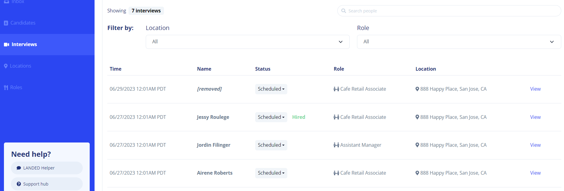How do I mark my hires? – LANDED Support Hub