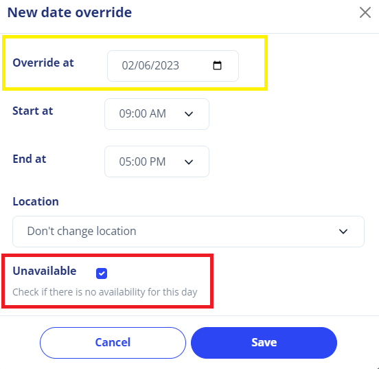How to mark my schedule as unavailable for certain time frames ...