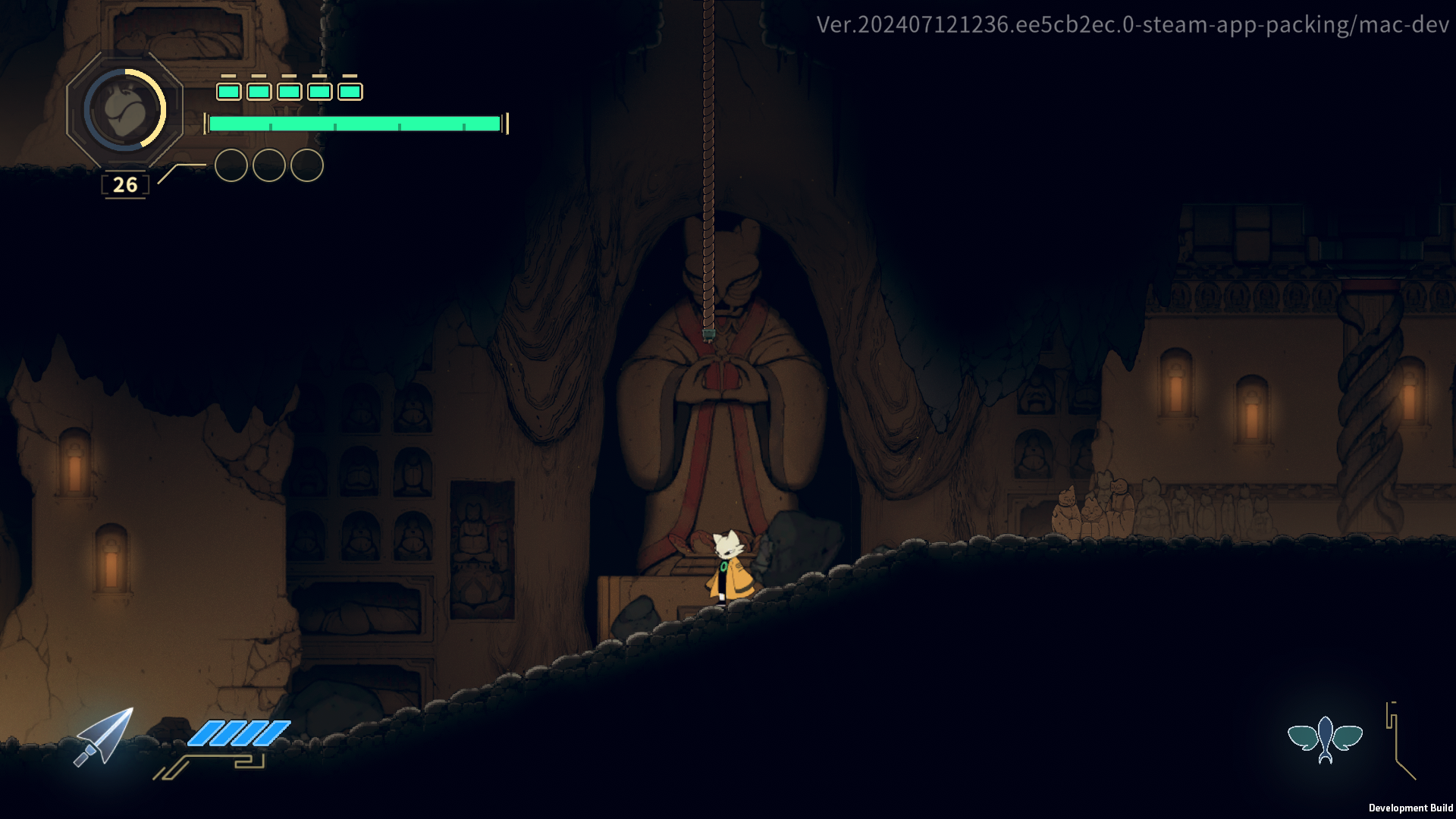 I was crushed by the large red boulder in the Grotto of Scriptures ...