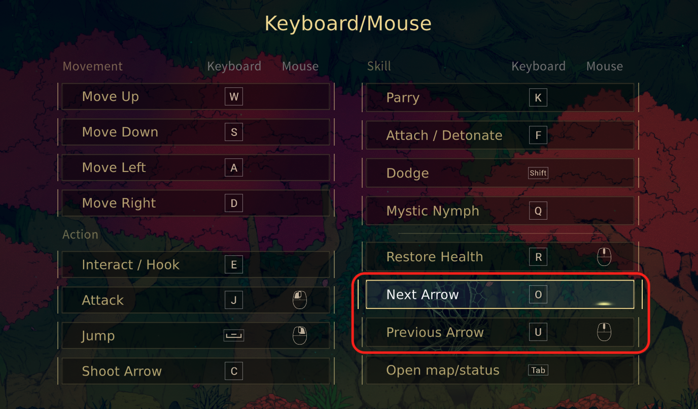 When using the Azure Bow, arrows automatically switch to another one ...