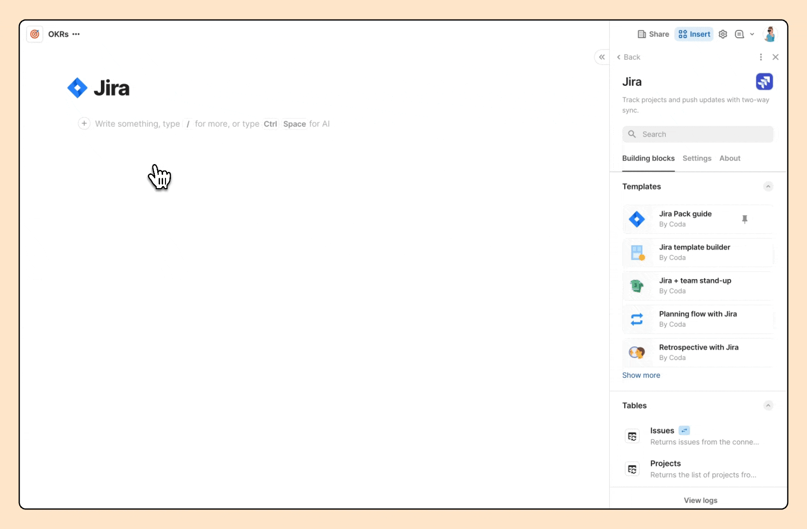 Jira OKR scoring · Coda Tutorial for Planning & OKRs