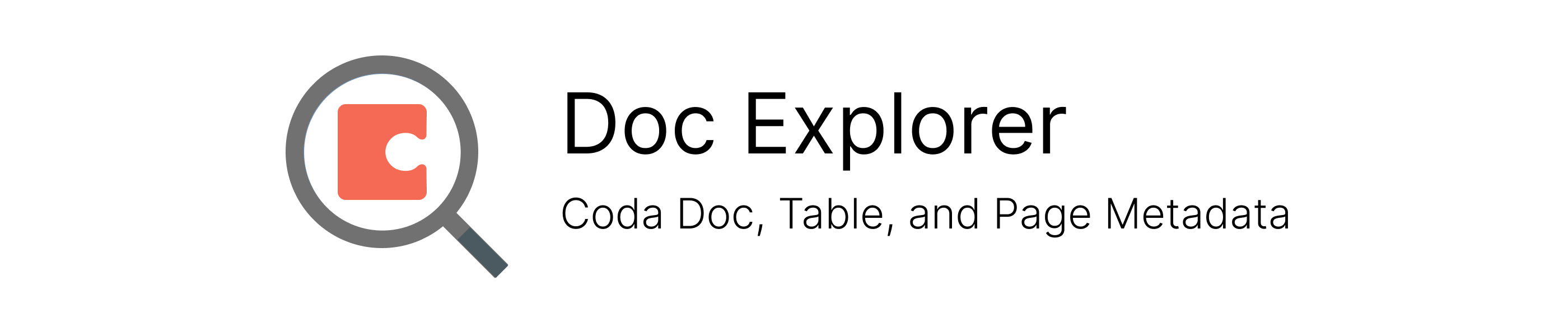 Doc Explorer Pack, extend Coda with Doc Explorer - Coda