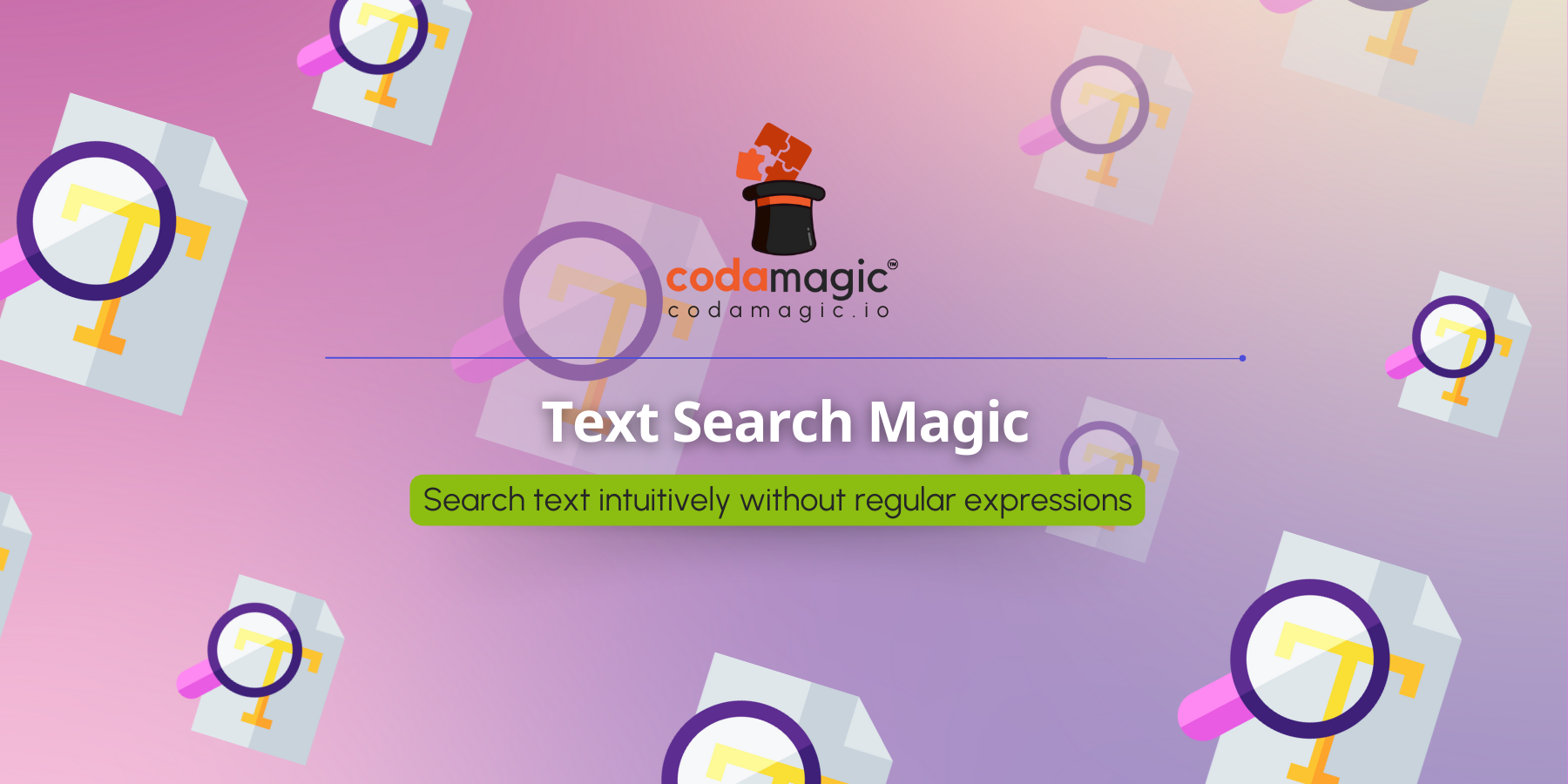 Text Search Magic Pack, extend Coda with Text... - Coda