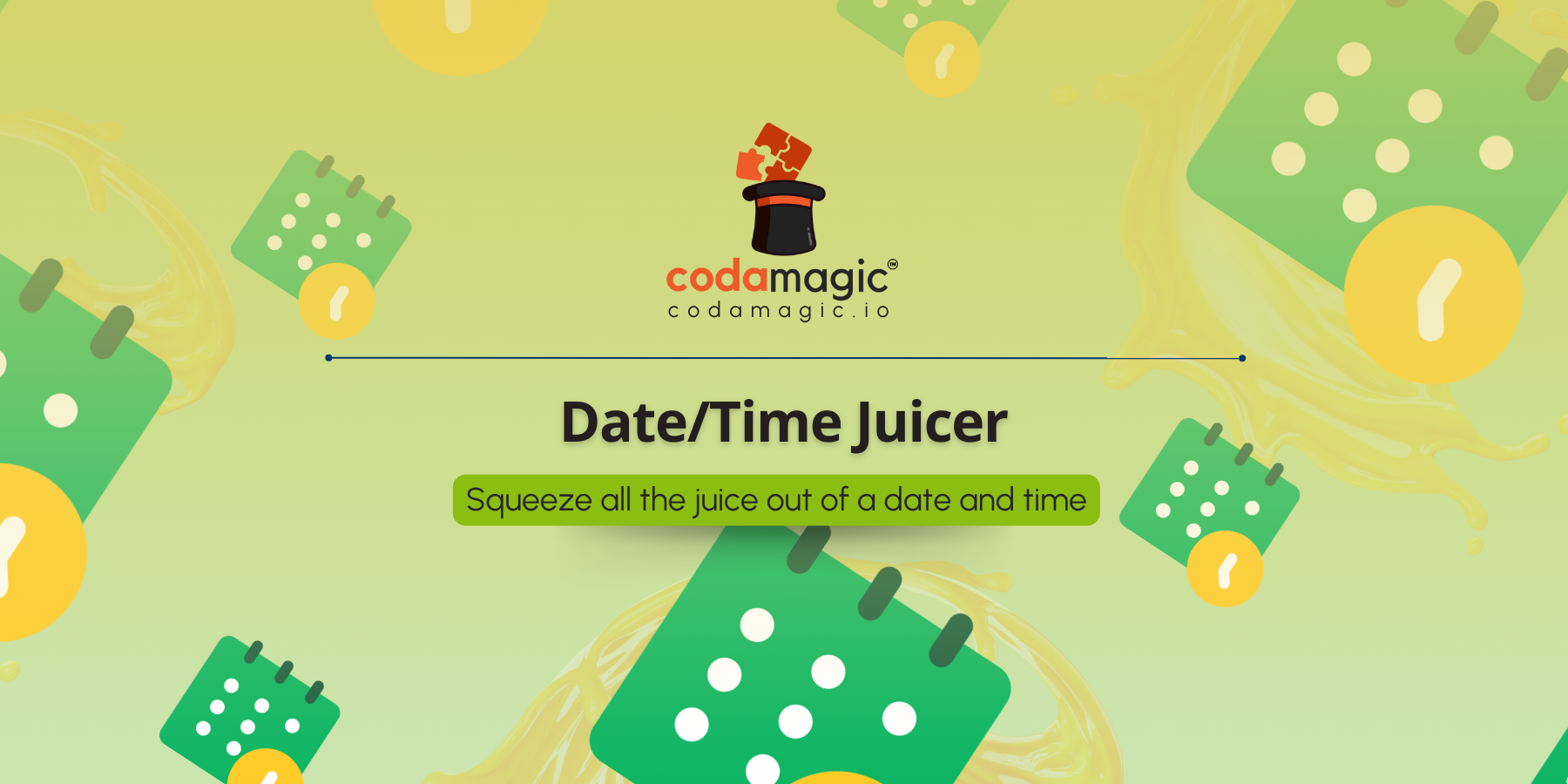 Date/Time Magic Pack, extend Coda with Date/Time... - Coda